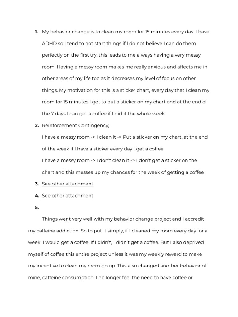 Behavior Change Project | PDF | Reinforcement | Cognitive Science