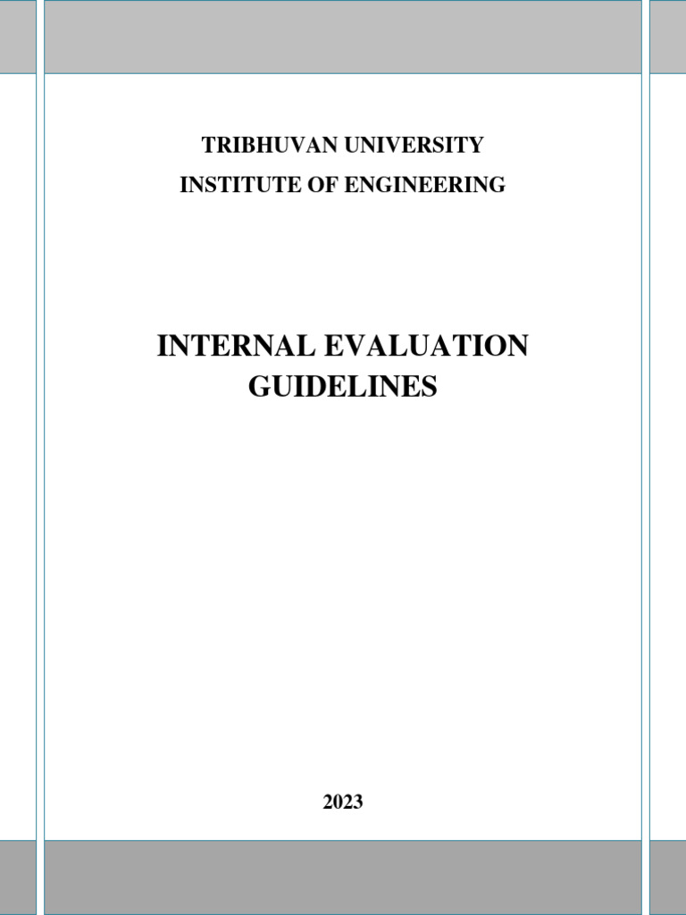 Evaluation Guidelines Be Download Free Pdf Evaluation