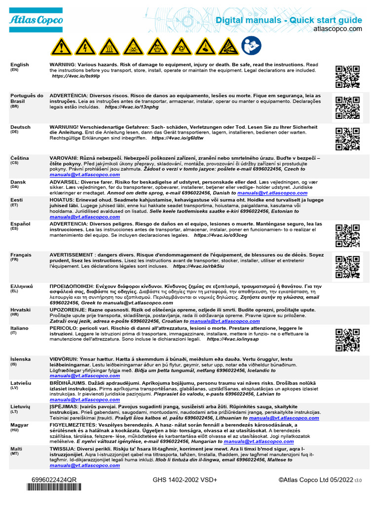 QR Sheet GHS V142 - V2 - 876466710 | PDF