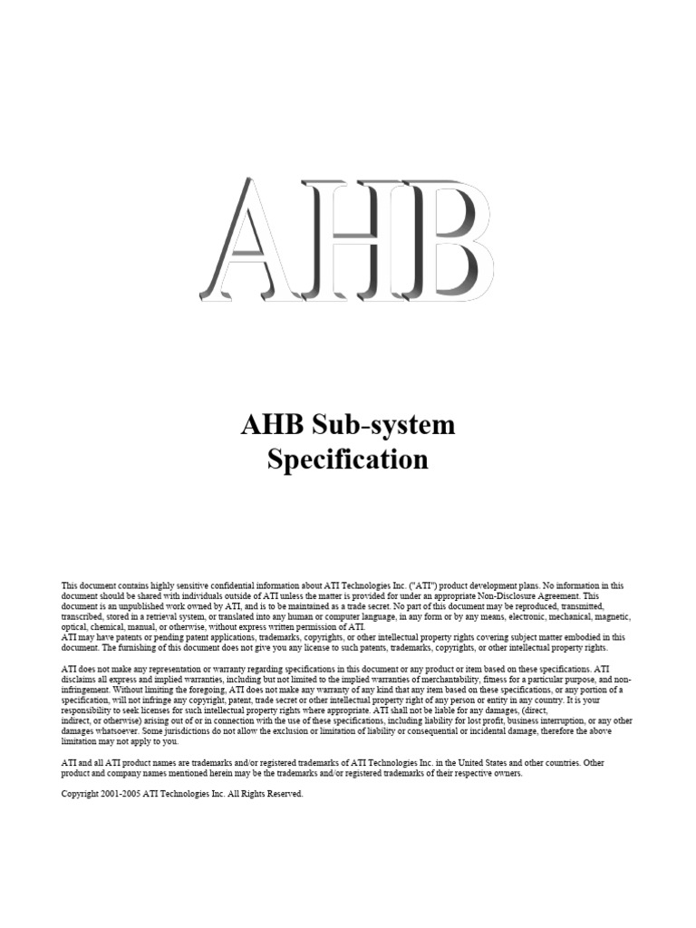 Ahb Sys 1.3 | PDF | Computing | Computer Engineering
