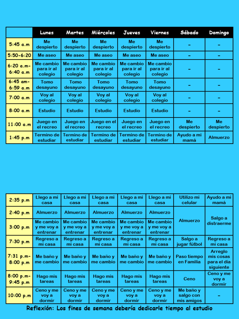 Mi Horario | PDF