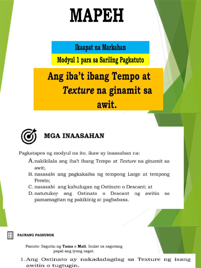 Music Ppt. Q4 Module 1 | PDF