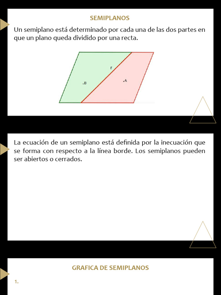 Definición y Ejemplos de Semiplanos | PDF