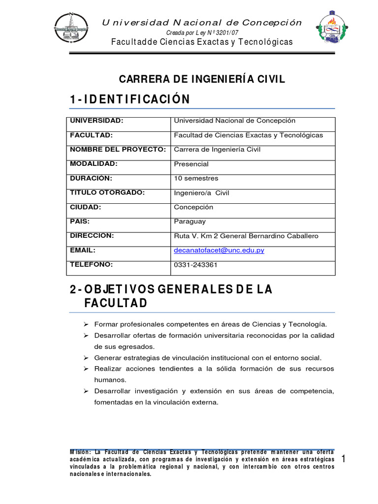 Malla Curricular Ingenieria Civil | PDF | Ingeniería | Ingeniero civil