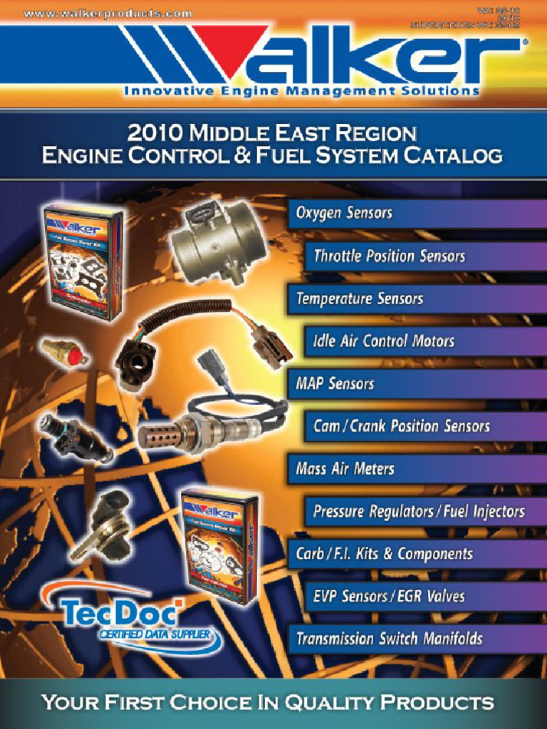 Engine Control and Fuel System Middle East Catalog Catwc35-10 | PDF ...