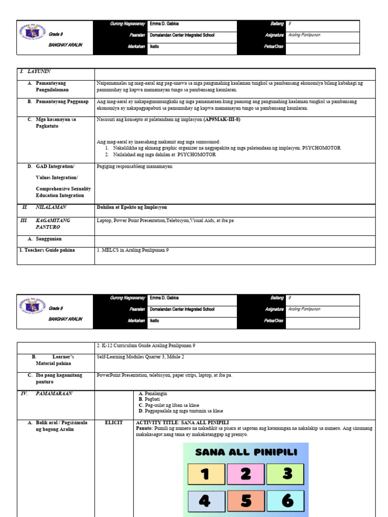 Dahilan at Epekto NG Implasyon | PDF