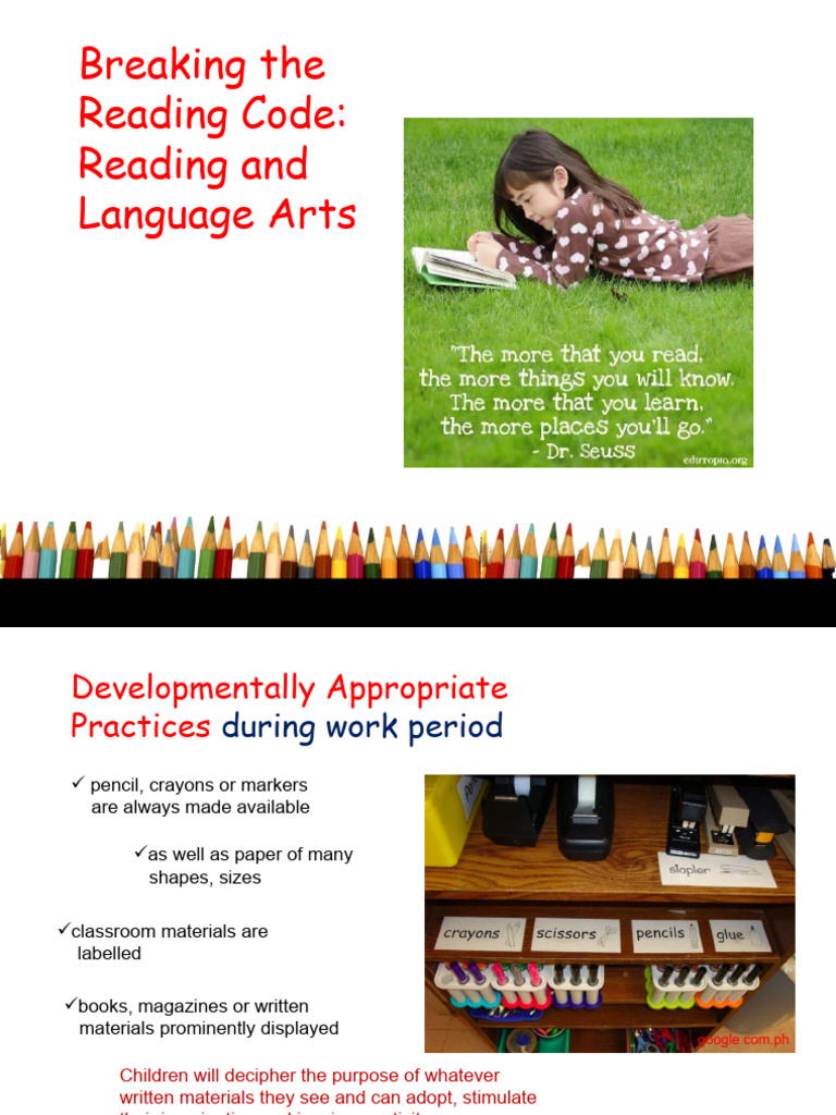 Breaking The Reading Code: Reading and Language Arts | PDF