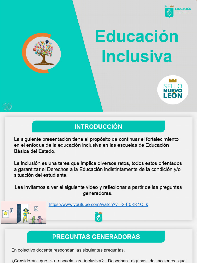 Educación Inclusiva | Descargar gratis PDF | Inclusión (Educación) | Aprendizaje
