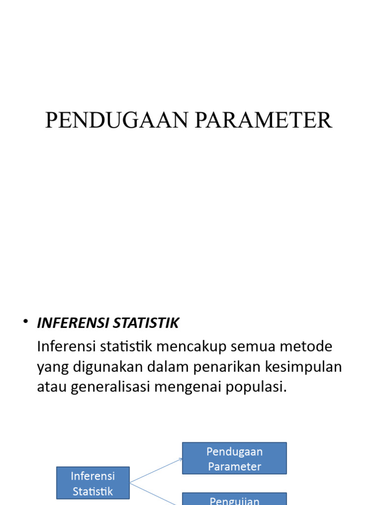 Pendugaan Parameter | PDF
