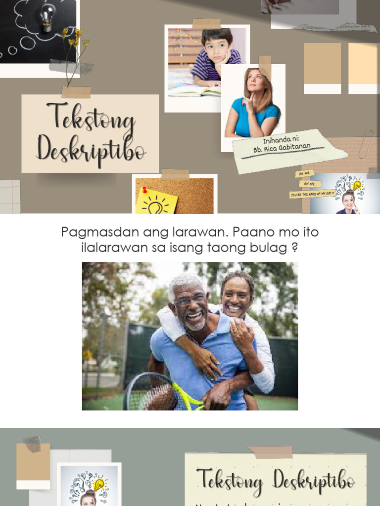 Tekstong Deskriptibo | PDF