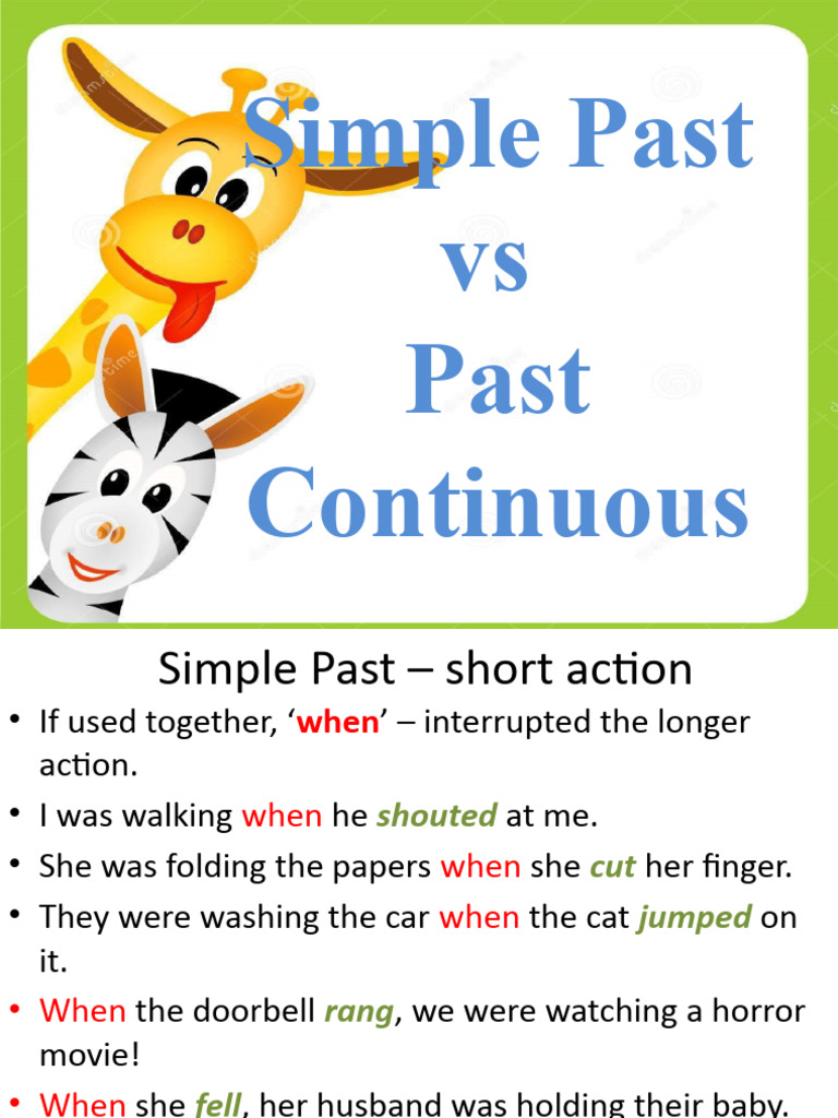 Simple Past Vs Past Continuous | PDF