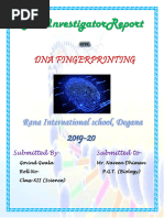 Class 12 DNA Fingerprinting Project | PDF | Dna Profiling | Dna