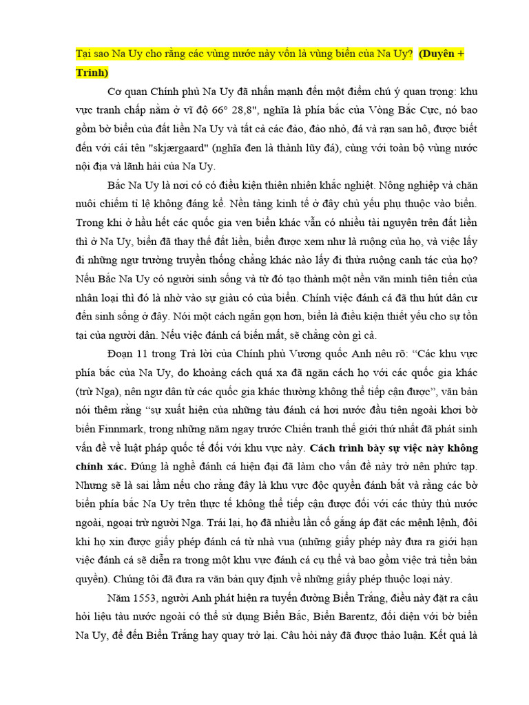 Nhóm Nauy - TR L I Phiên Tòa | PDF