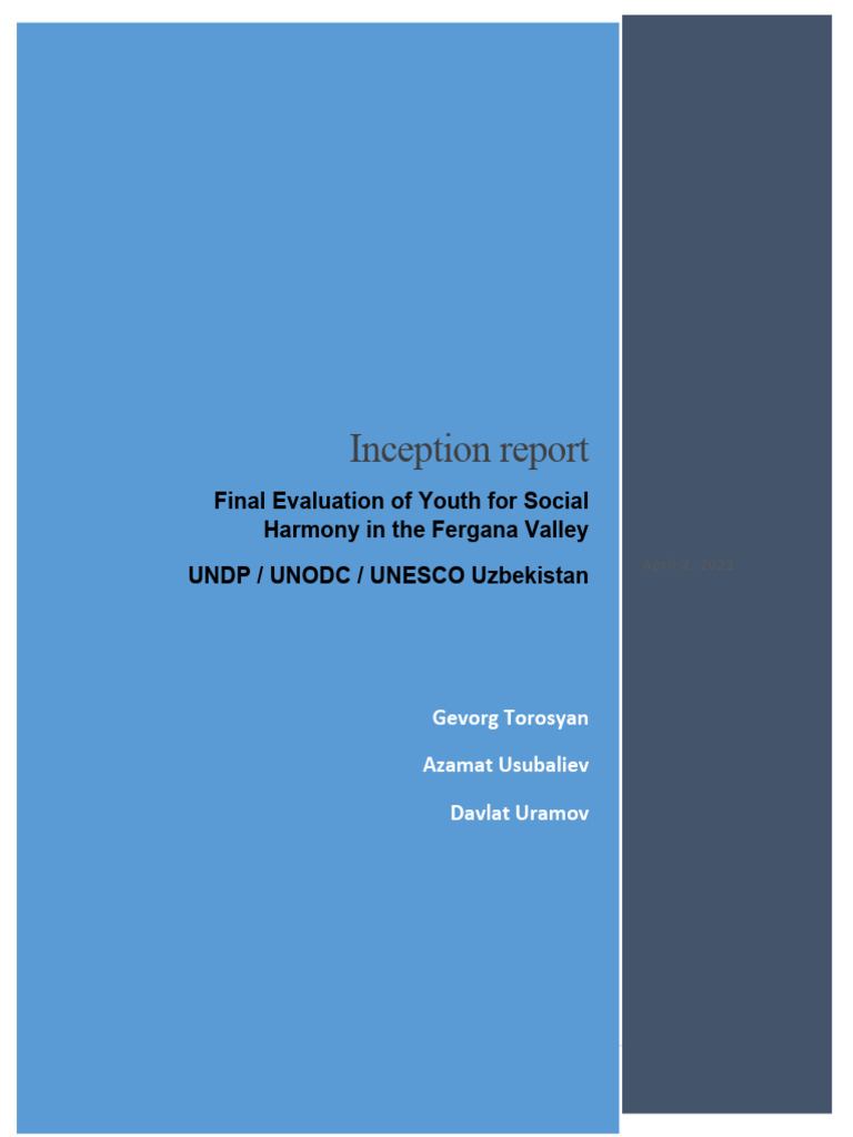Inception Report-FINAL Social Harmony | PDF | Evaluation | Survey ...