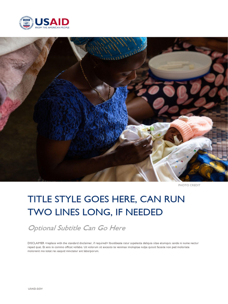 USAID A4 Publication Template 2022 | PDF