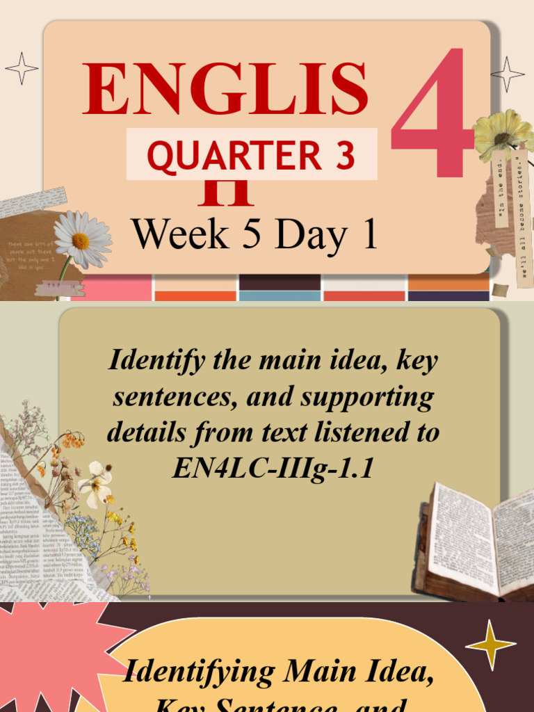 Identifying Main Ideas And Details Pdf