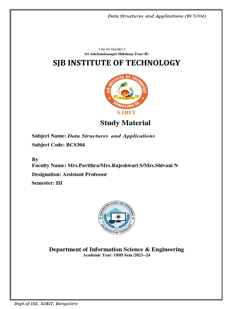 DS Module 1 Notes | PDF | Pointer (Computer Programming) | Integer ... DS Module 1 Notes | PDF | Pointer (Computer Programming) | Integer ...