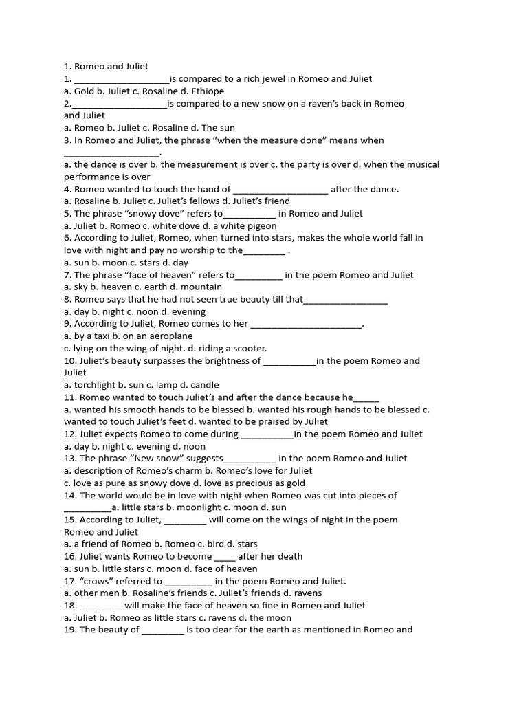 Multiple-Choice Questions English | PDF