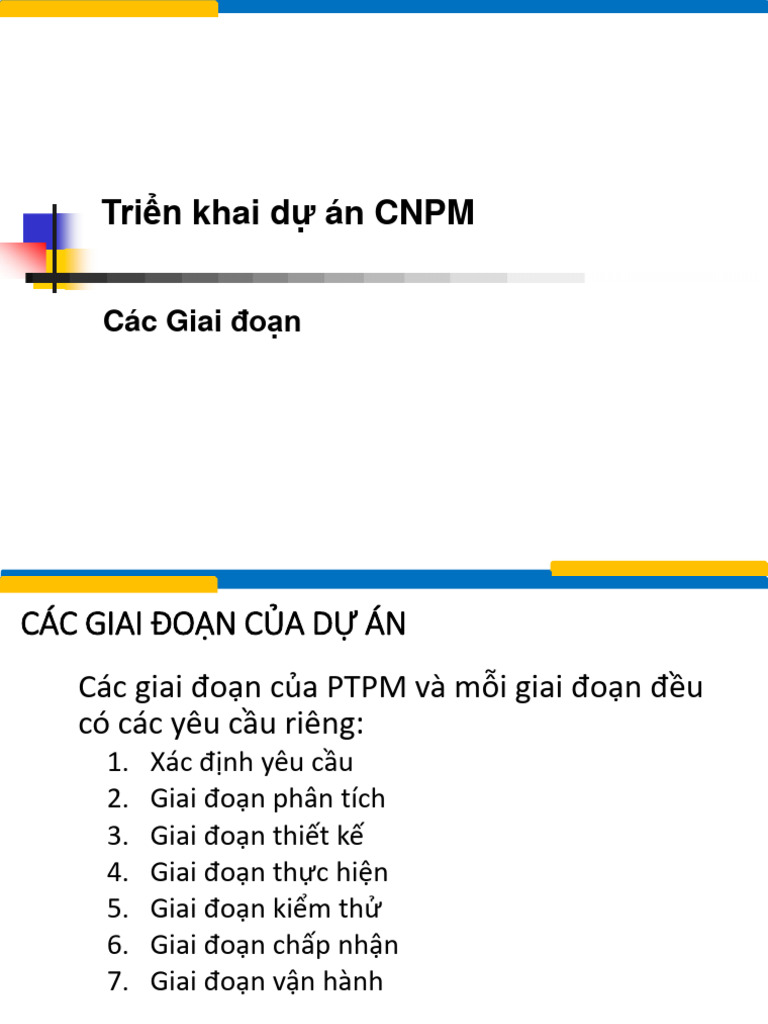 Cac Giai Doan Du AN CNPM | PDF