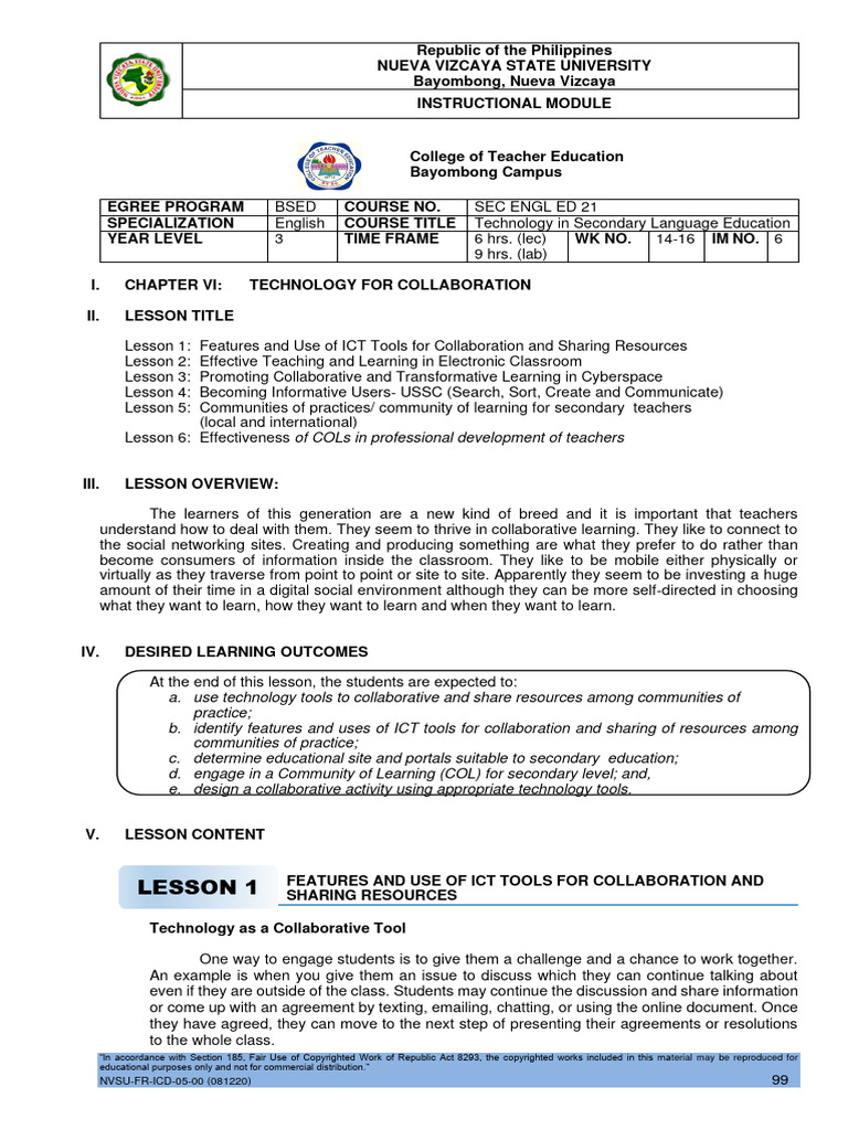 Module 6 | PDF | Educational Technology | Learning