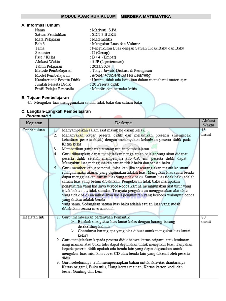 MODULA 1 Matematika | PDF | Karier & Perkembangan