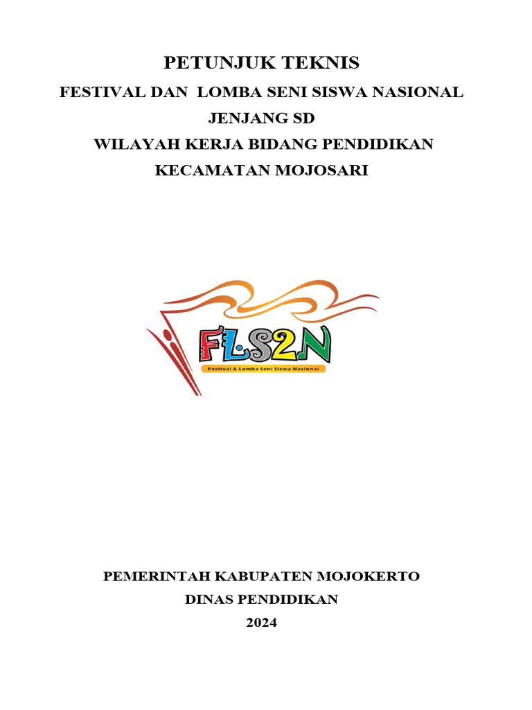 Juknis Fls2n Mojosari 2024 | PDF
