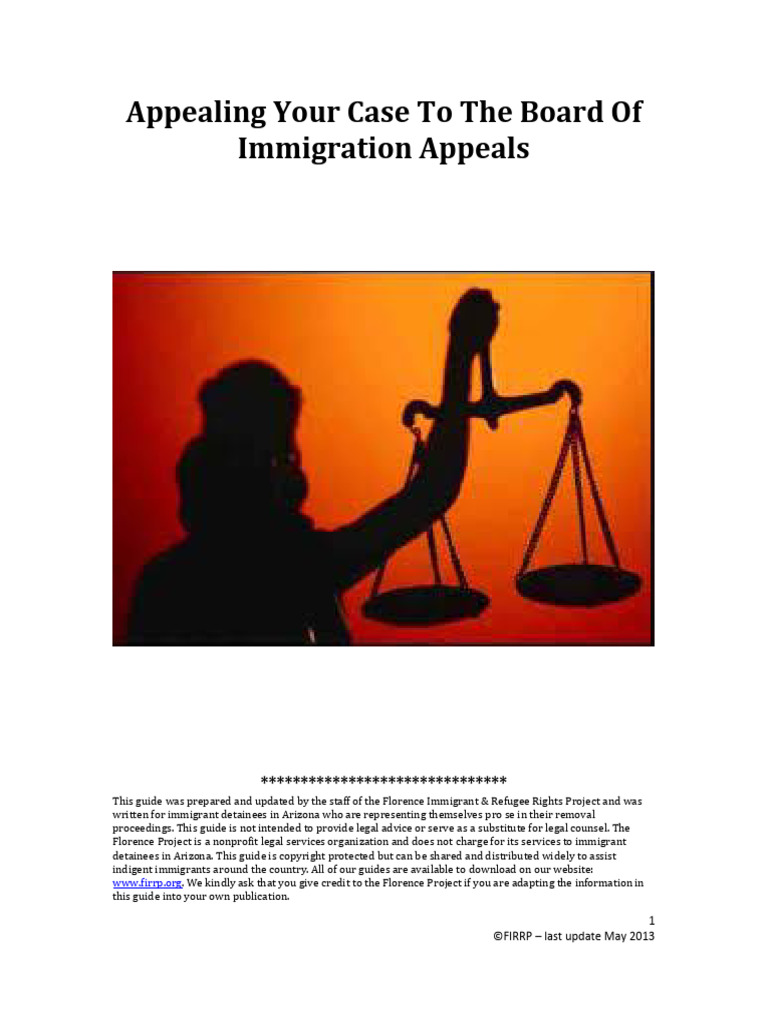 BIA Appeal Guide 2013 New BIA Address 2013 | PDF | Removal Proceedings ...