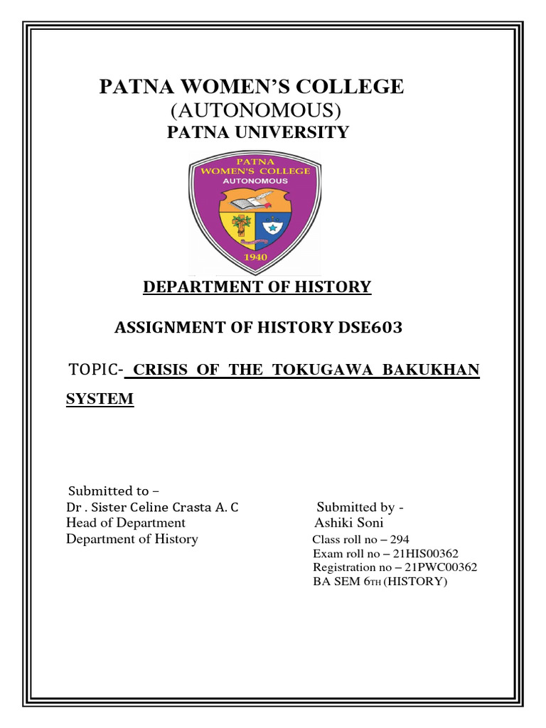 Crisis of The Tokugawa Bakukhan System | PDF