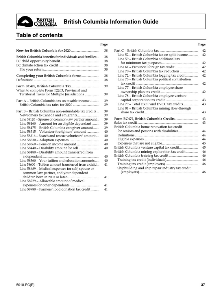 British Columbia Information Guide | PDF