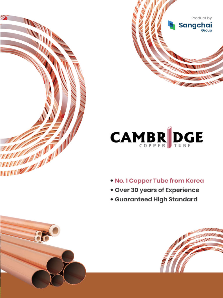 ASTM B88 - ASTM B280 Cambidge-Copper-Tube-2021 | PDF