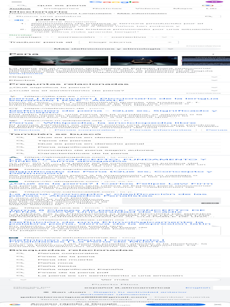 Que Es Pena - Buscar Con Google | PDF | Castigos | Derecho penal