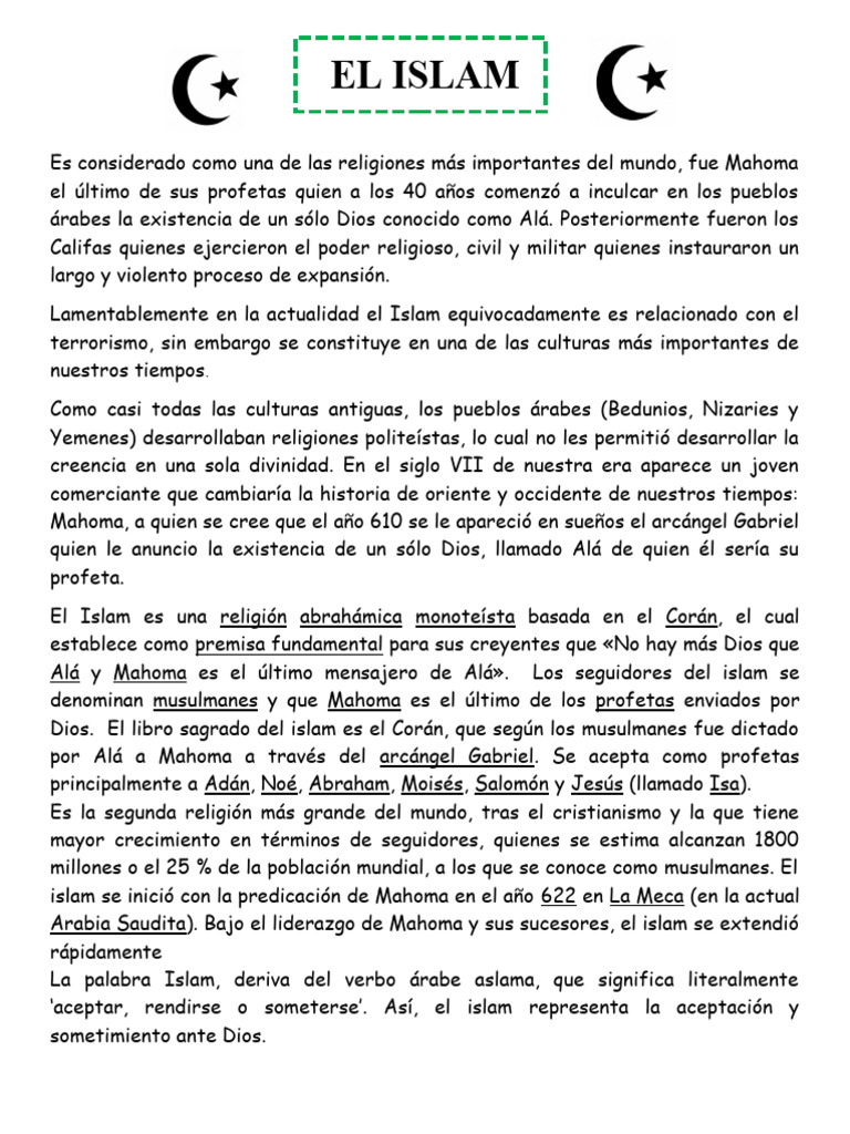 El Islam | PDF | Profetas Y Mensajeros En El Islam | Califato