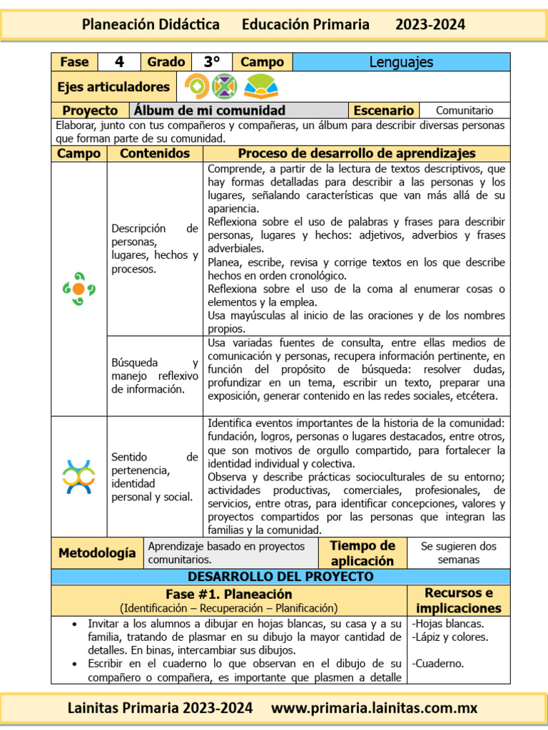 3°? 7 Album de Mi Comunidad (2023-2024) | PDF
