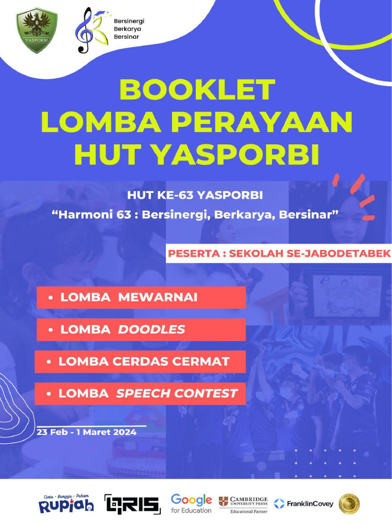 Booklet Lomba HUT 63 Yasporbi (Eksternal) | PDF