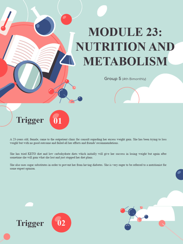 Module 23 - Group 5 Nutrition and Metabolism | PDF