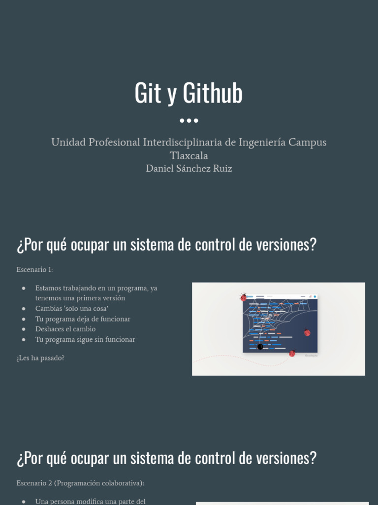 Sesión 0 - 1 - Git y Github | PDF | Control de versiones | Ciencias de la Computación