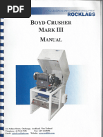 Terminator Jaw Crusher Manual (Revised March 4, 2008) | PDF