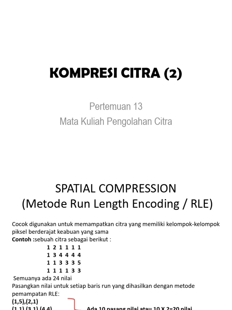 Pengolahan Citra 13 | PDF | Teknologi & Rekayasa