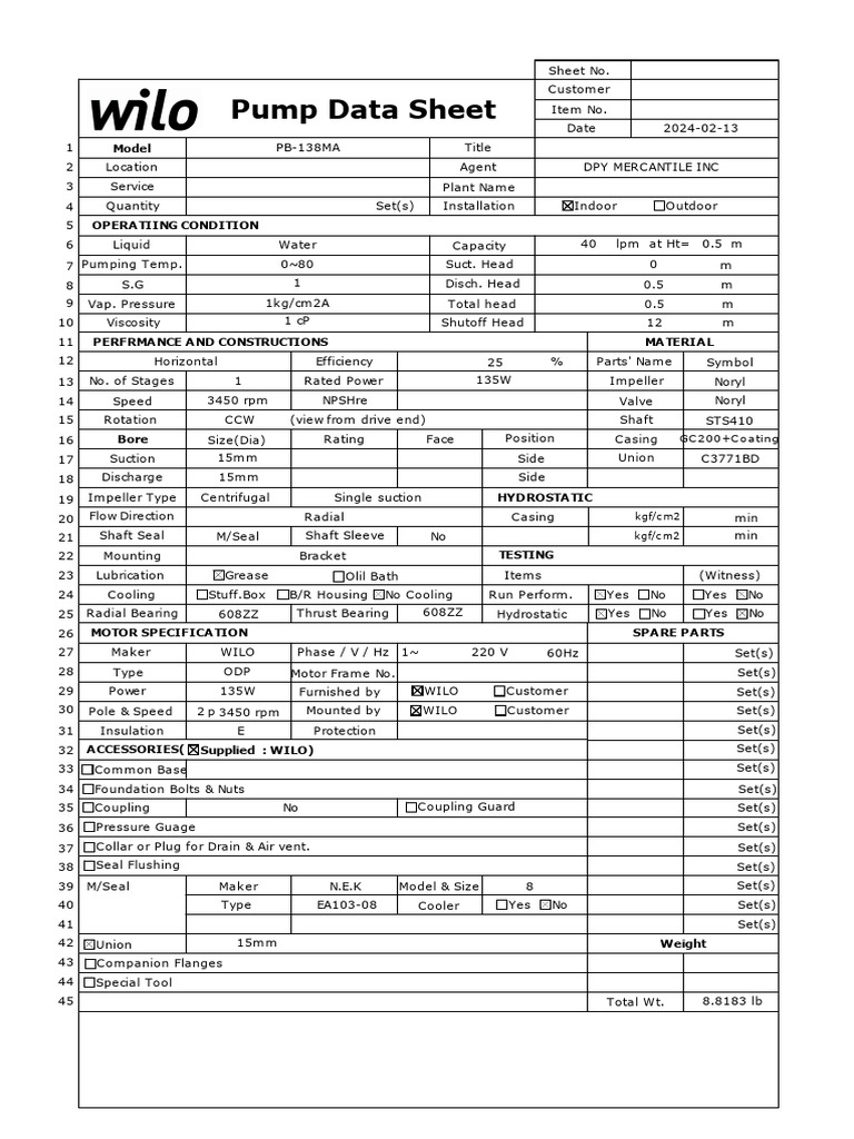 ps-138-ma-data-sheet-download-free-pdf-pump-mechanical-engineering
