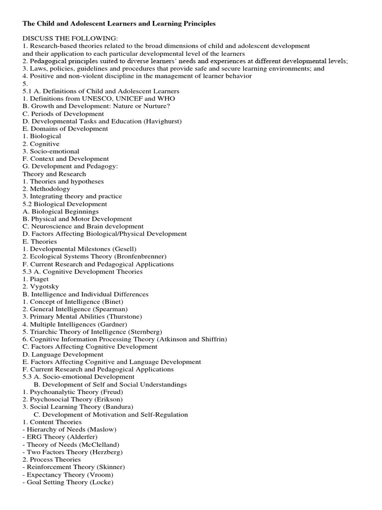 Individual Written Report in The Child and Adolescent Learners and ...