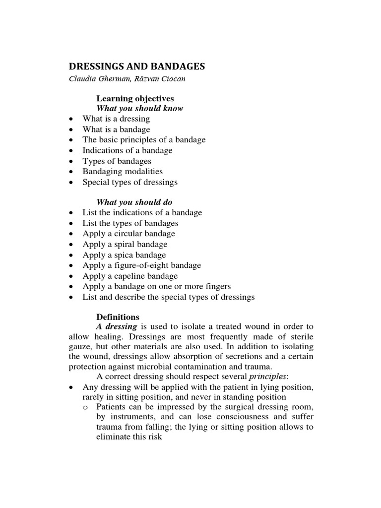 Capeline Bandage Application Guide | PDF | Home & Garden | Wellness