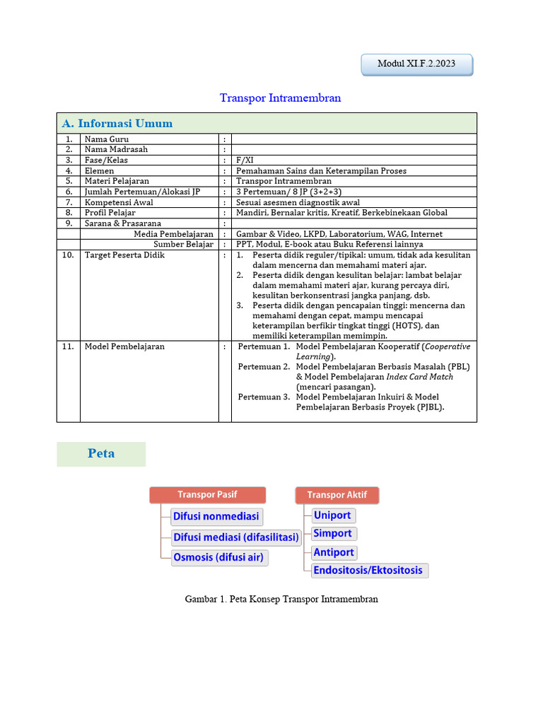 Contoh Modul TP 2 Transpor Intramembran | PDF | Sains & Matematika