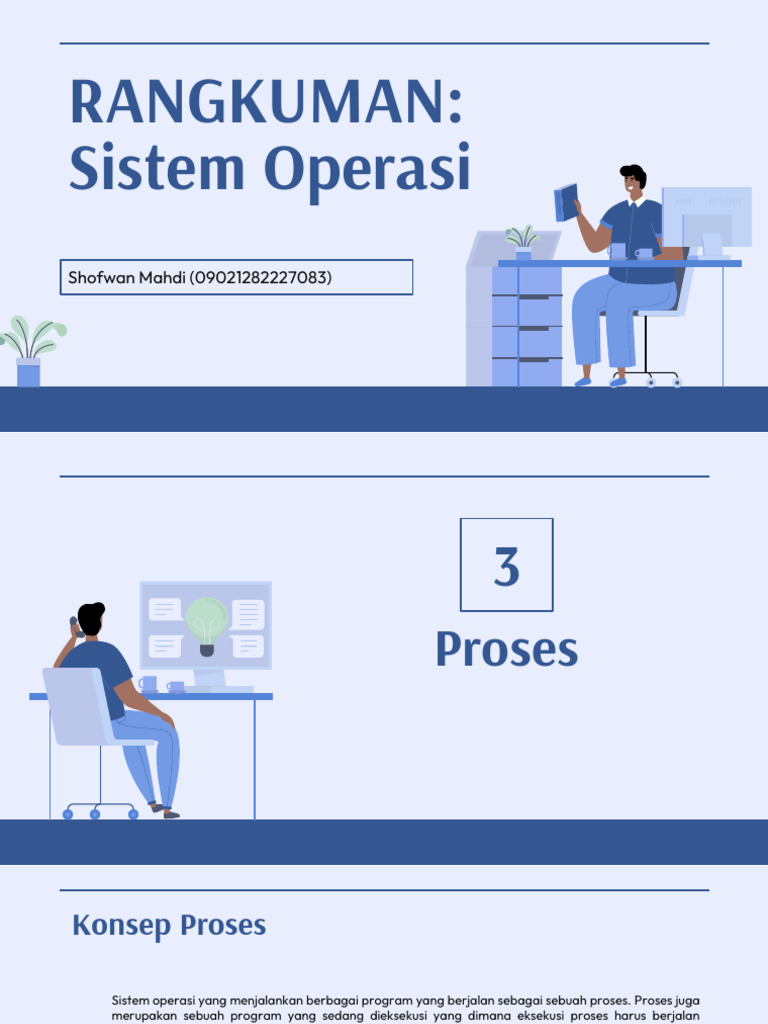 Rangkuman Sistem Operasi "Proses" | PDF