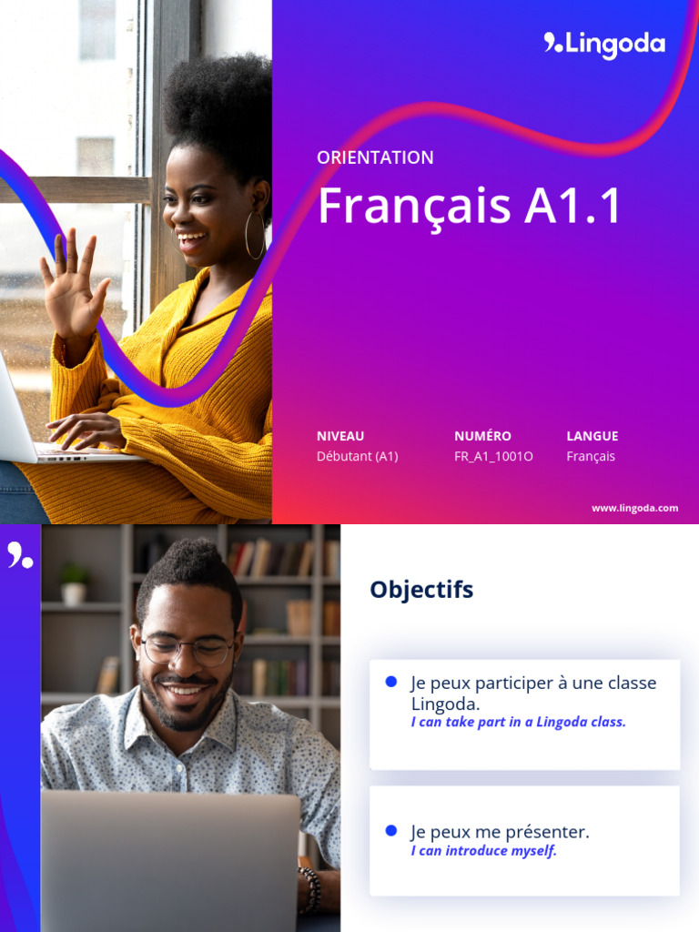 Orientation French A1.1 | PDF