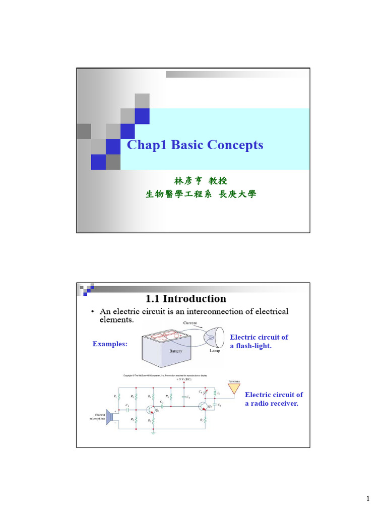 CH1 Basic Concepts | Download Free PDF | Electric Charge | Voltage
