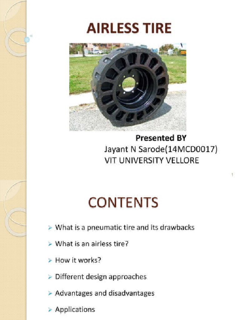 Airless Tyres | PDF