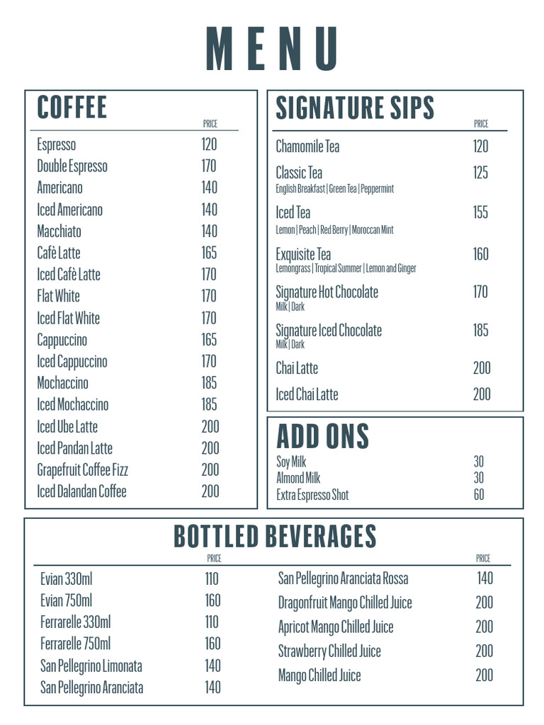 Bake House Menu 2023 | PDF | Cakes | Breads