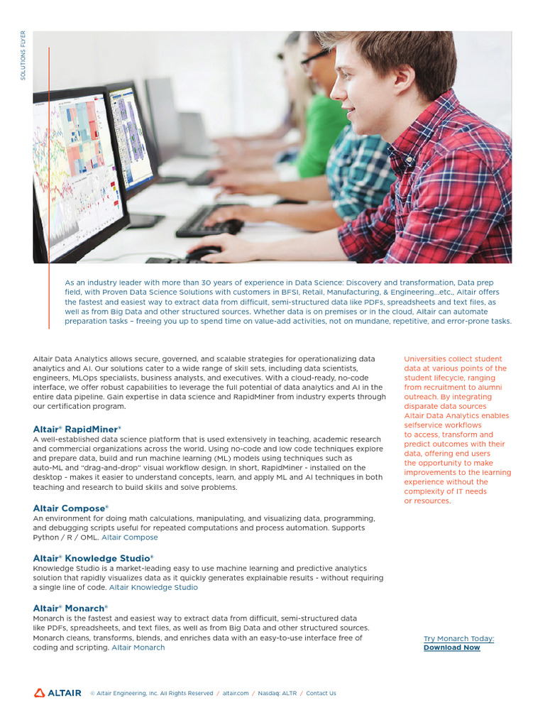 3 - Data Science Academia Solutions Flyer - 2023 | PDF | Analytics ...