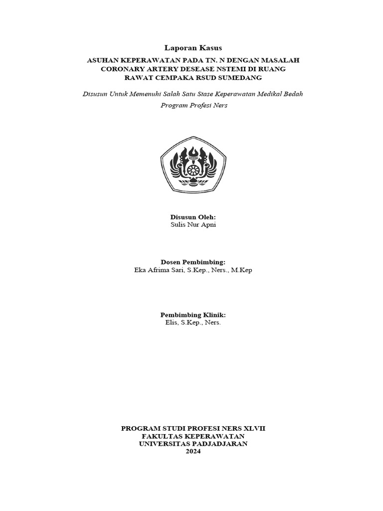 Laporan Kasus CAD NSTEMI | PDF