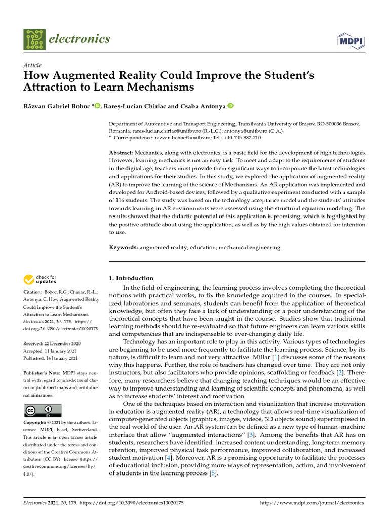 How Augmented Reality Could Improve The Student's Attraction To Learn ...